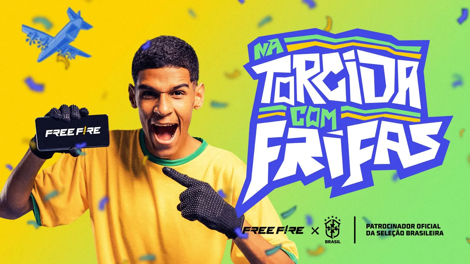 Free Fire, CBF e Luva de Pedreiro torcendo juntos pelo Brasil ...